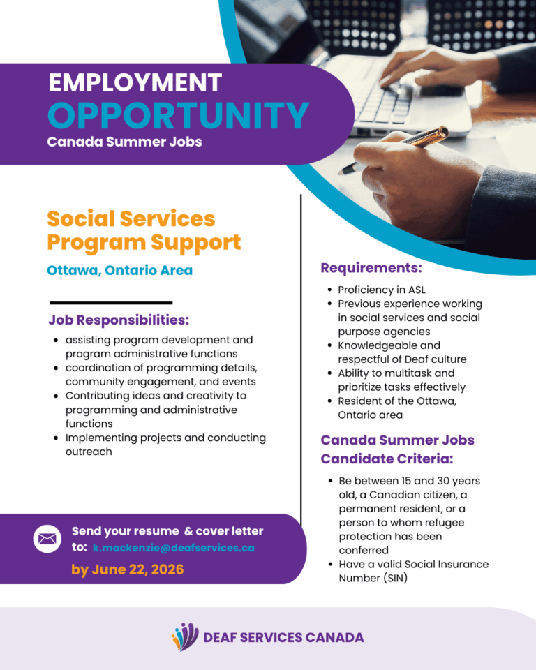 Deaf Services Canada – Deaf and Hard of Hearing Agency